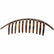 French Pleat Hair Comb 12.5cm Made in France | Ebuni Hair Accessories
